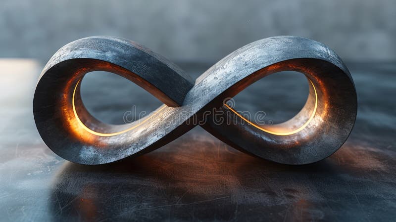 Infinity Symbol Abstract 3d Design Element Emblem Stock Photos - Free ...