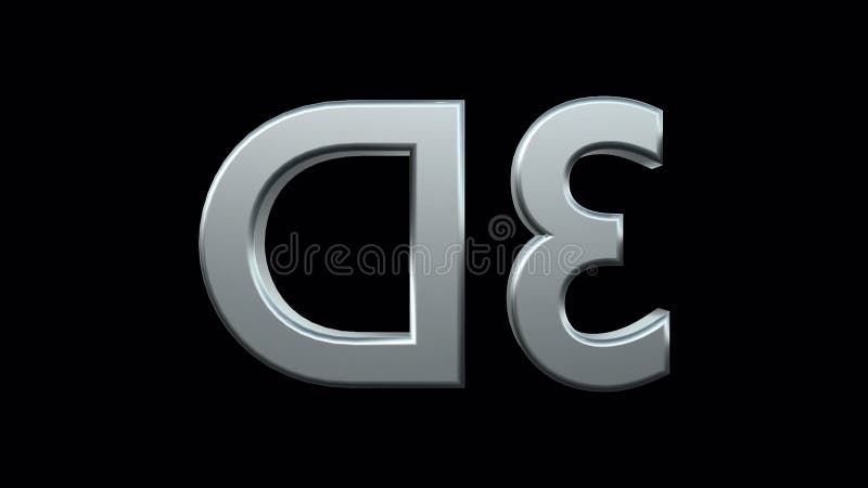 3D Sign Text Logo Icon with Alpha Channel Stock Footage - Video of text ...