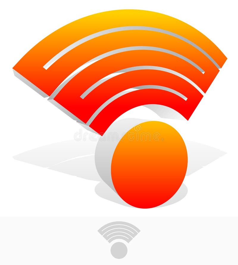 3D Signal Shape with Connected Waves Stock Vector - Illustration of ...