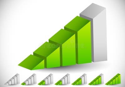 3D Signal Strength Indicator Icon Set - Progress Indicators Stock ...