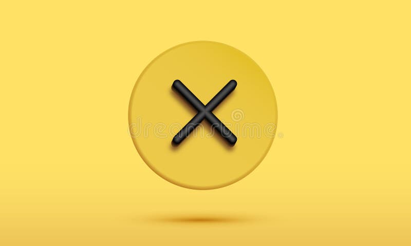 Yellow Cross icon. stock vector. Illustration of clipart - 182724160