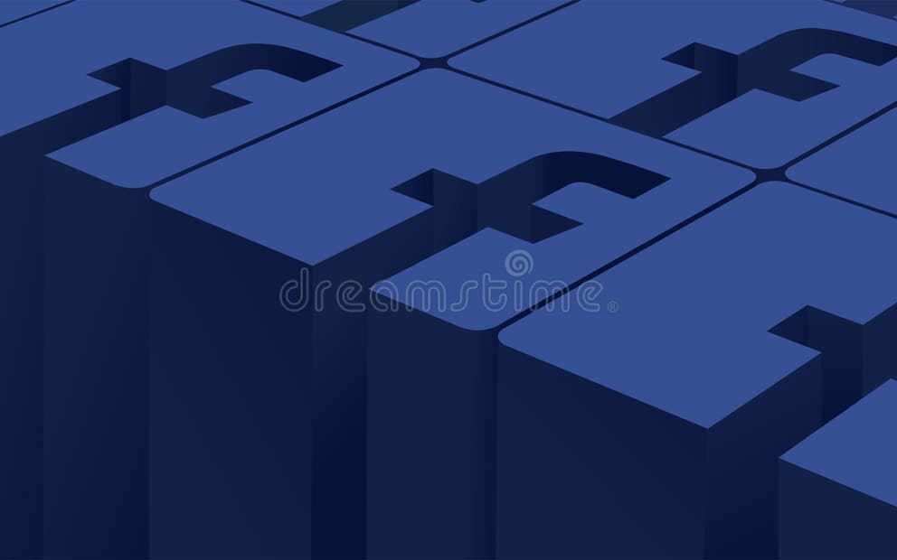 3D Signs Facebook Social Network Editorial Stock Photo - Illustration ...