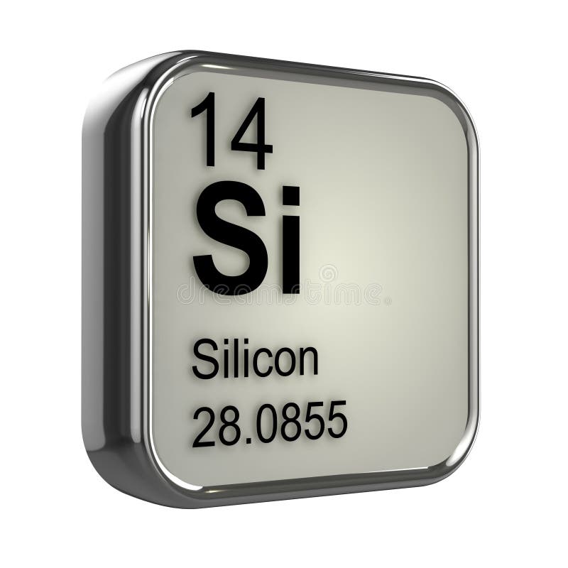 3d Silicon element stock illustration. Illustration of experiment ...