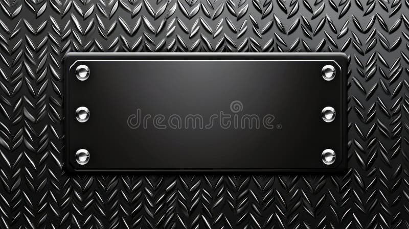 Metallic Silver Black Background 3d Metal Shiny Chrome Diamond Plate ...