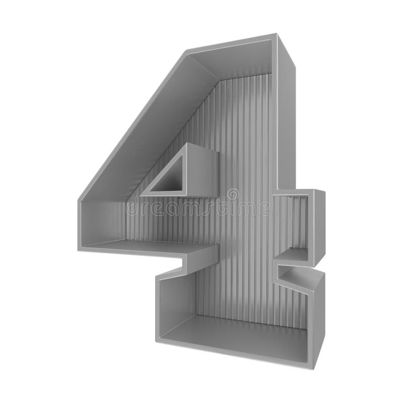 3d Silver Number 4 Stock Illustrations – 435 3d Silver Number 4 Stock ...
