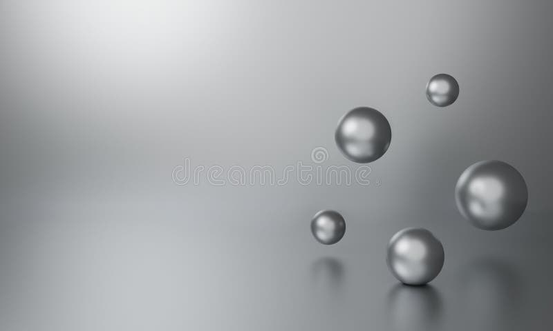 3d Silver Sphere Abstract Background Gradient and Reflection for Banner ...