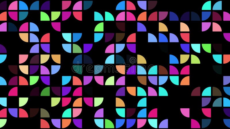 2D Simple Animation of Quarter Circle Pattern with Opacity and Rotation ...