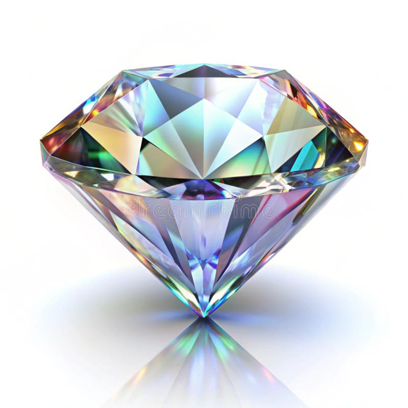 3D simple gem isolated stock illustration. Illustration of brilliant ...