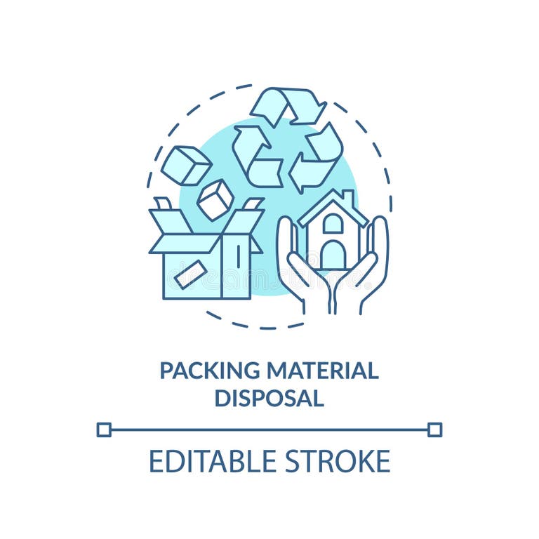Disposal Service Linear Pictogram Stock Illustrations – 227 Disposal ...