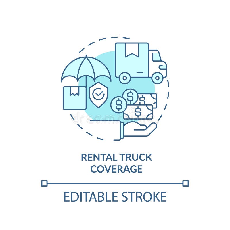 Editable Rental Truck Coverage Icon Stock Illustrations – 3 Editable ...
