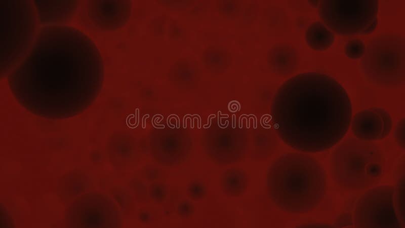 3d Simulation of Cells in Microscopic View. Design. Red Blood Flow with ...