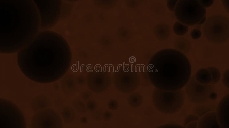 3d Simulation of Cells in Microscopic View. Design. Red Blood Flow with ...