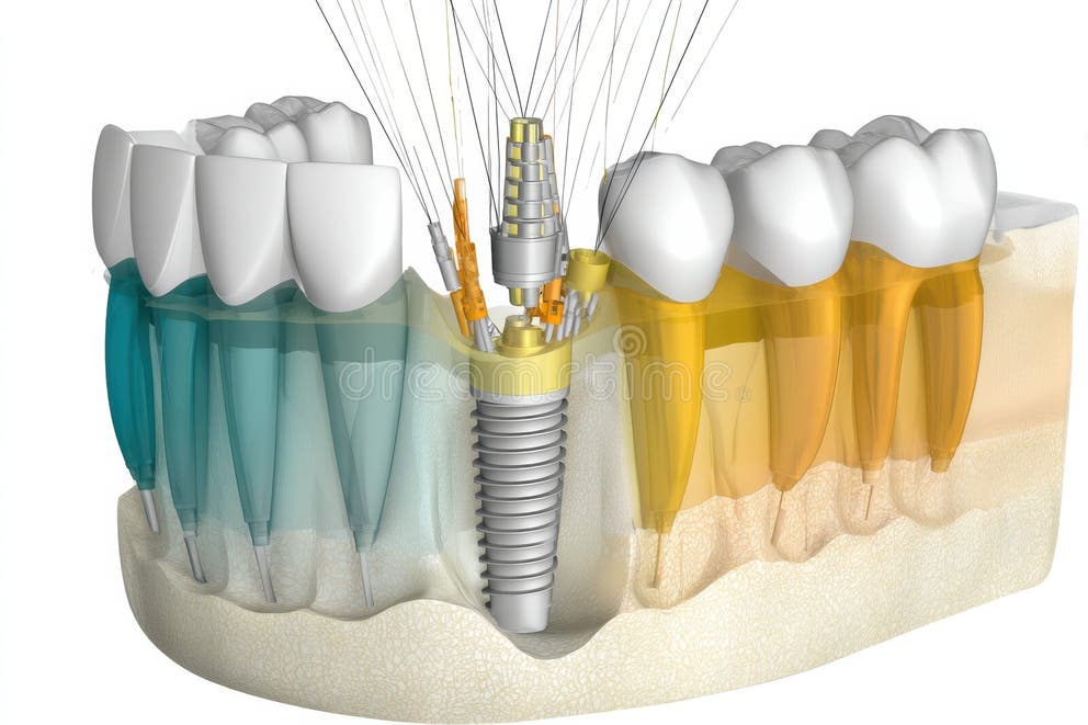 3D Simulation Detailing Implant Osseointegration with Time Steps in ...