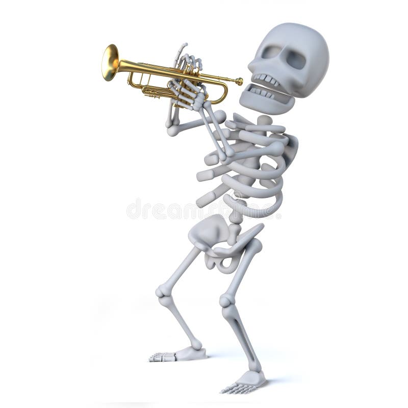 Skeleton. Playing guitar stock vector. Illustration of cartoon - 34624557