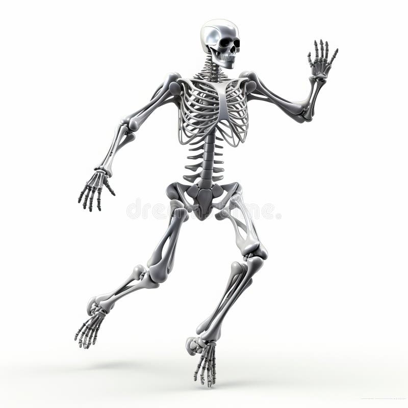 2d Skeleton on White Background: Bold Structural Designs in Light ...