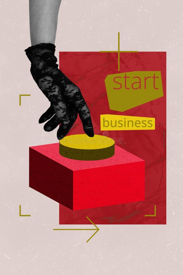 3d Sketch Image Vertical Collage of Human Hands Pull New Venture ...