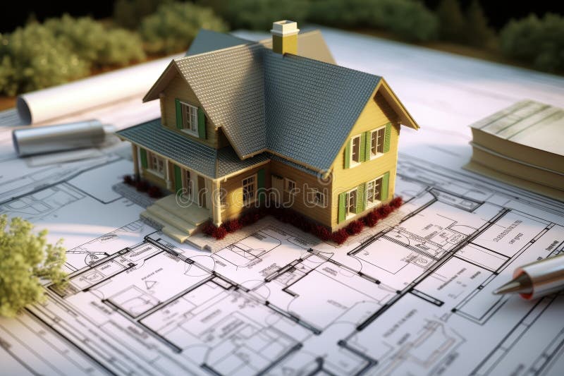 3d Small House Model on Detailed Architecture Floorplan, Realistic ...