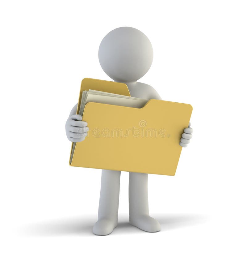 3d small people - files stock illustration. Illustration of archives ...