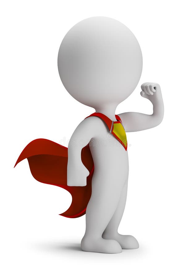 3d Small People Superhero Stock Illustrations – 232 3d Small People ...