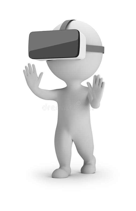People in Virtual Reality Vector Illustration, Modern Concept Banner ...