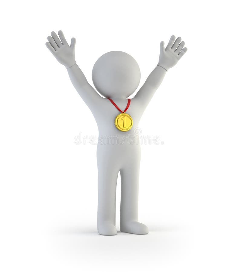 3d Small People - Try To Turn the Page Stock Illustration ...