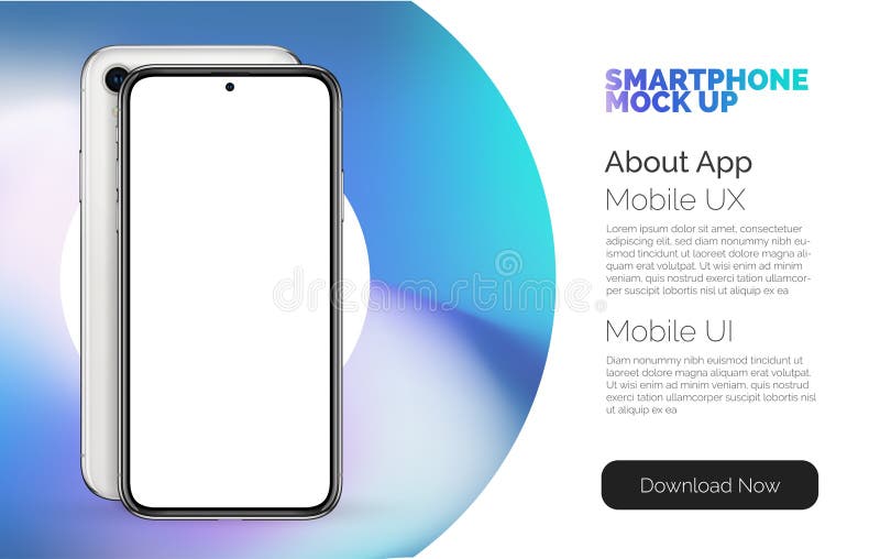 3d Smart Phone Template for Infographics, Presentation or UI Design ...