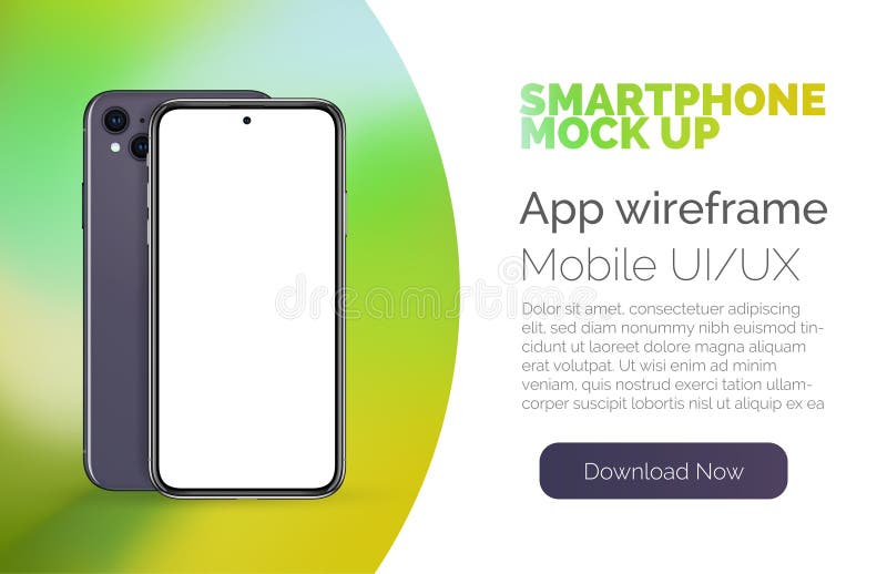 3d Smart Phone Template for Infographics, Presentation or UI Design ...