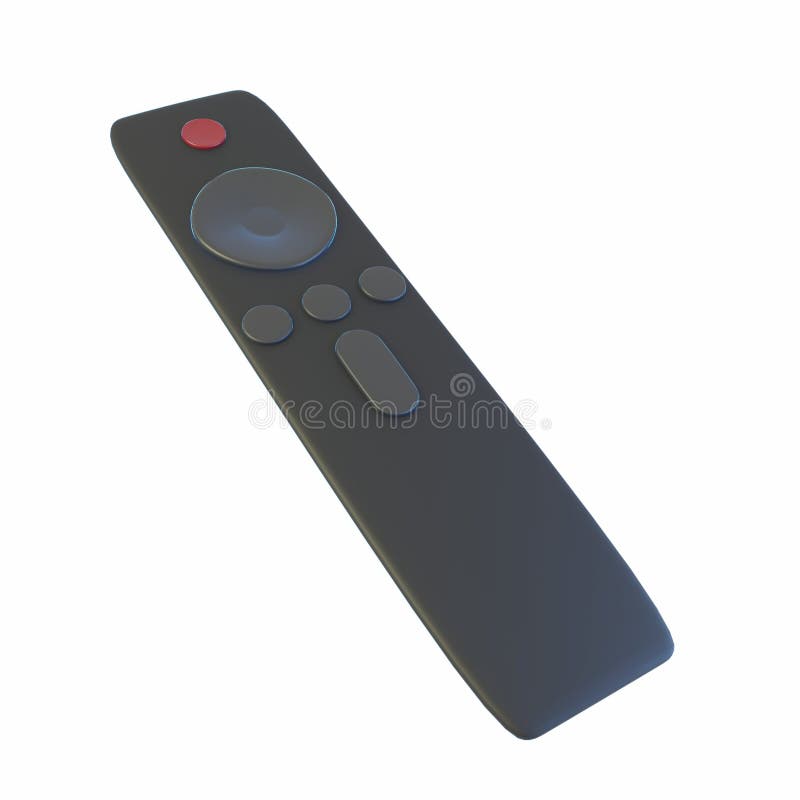 3D Smart TV Remote Illustration Stock Illustration - Illustration of ...