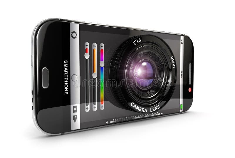 Smartphone Camera Viewfinder Template. Camera Recording Stock Vector ...