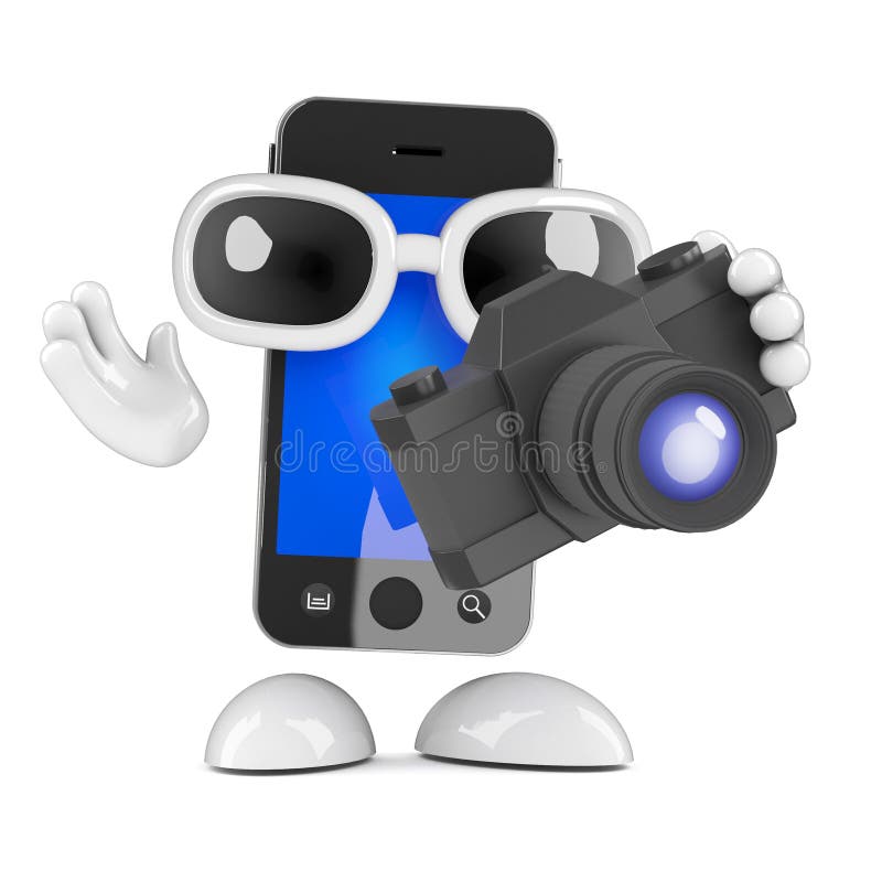 3d Smartphone camera stock illustration. Illustration of data - 39000608