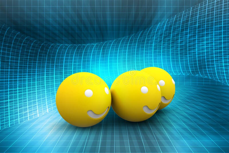 3d smile concept stock illustration. Illustration of emotion - 54400236