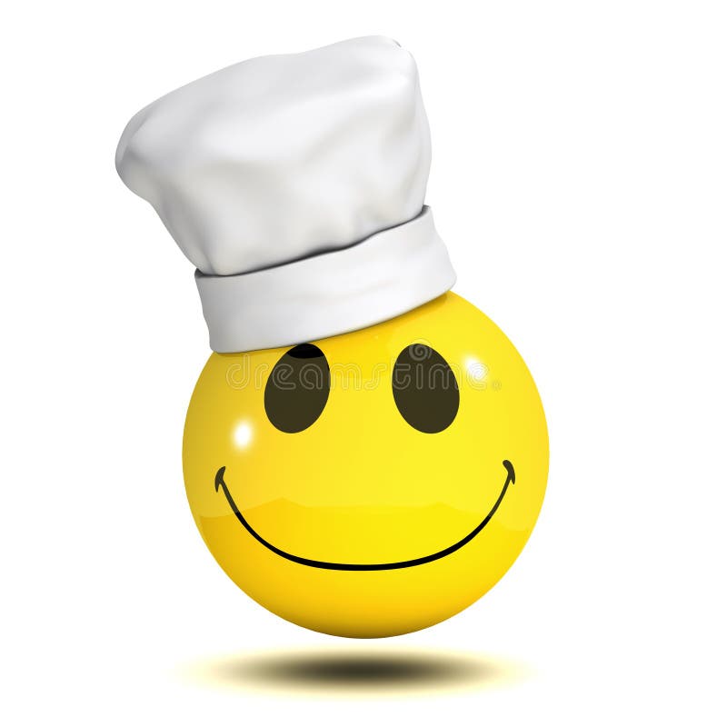 3d Smiley chef stock illustration. Illustration of chef - 44789899