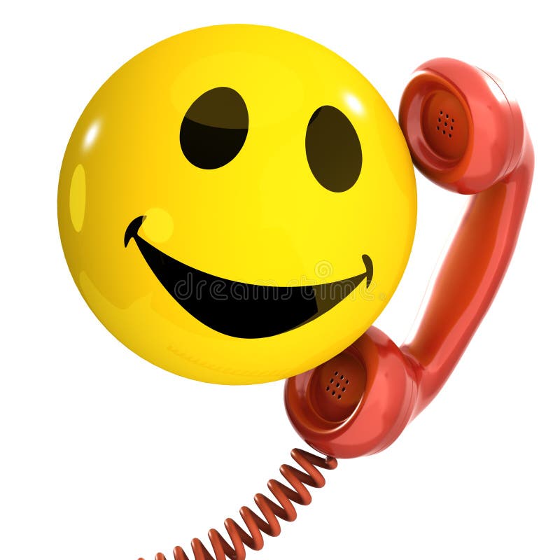 3d Smiley phone stock vector. Illustration of isolated - 38945439