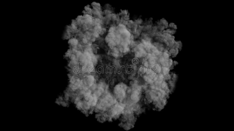 3D Smoke Explosion Shockwave Effect and Divergent Wave Isolated on ...