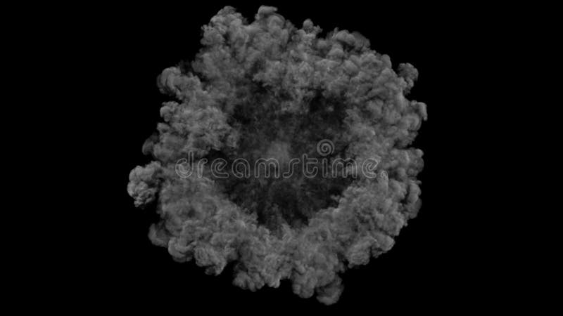 3D Smoke Explosion Shockwave Effect and Divergent Wave Isolated on ...