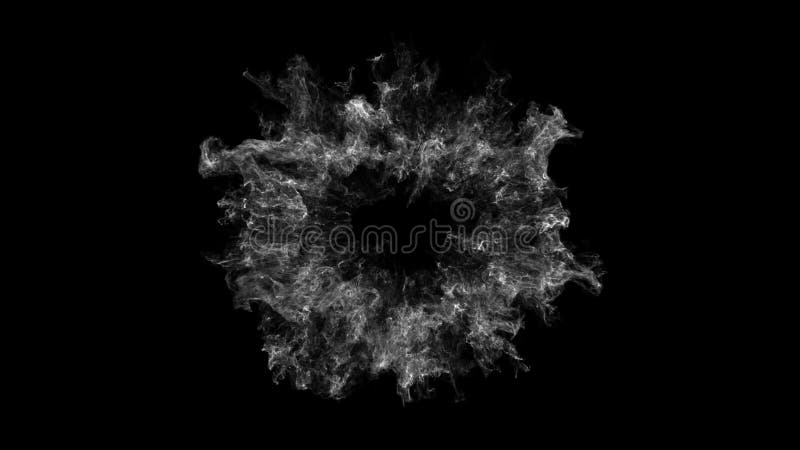 3D Smoke Explosion Shockwave Effect and Divergent Wave Isolated on ...