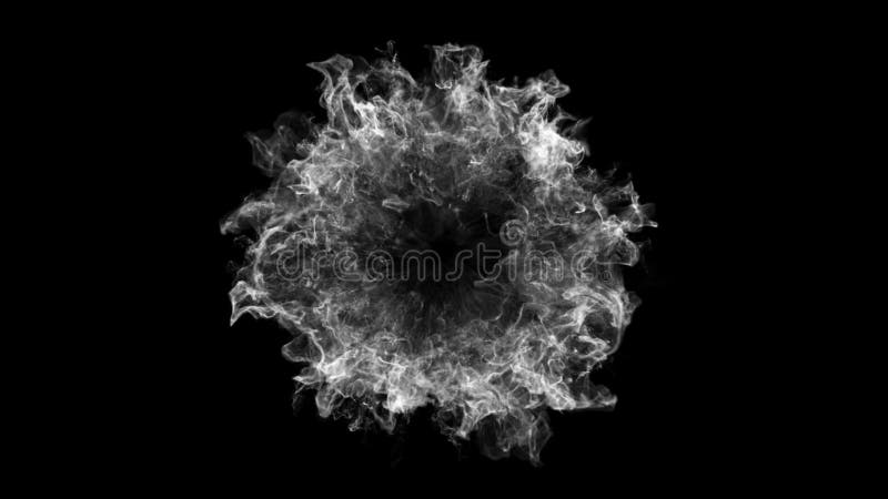 3D Smoke Explosion Shockwave Effect and Divergent Wave Isolated on ...