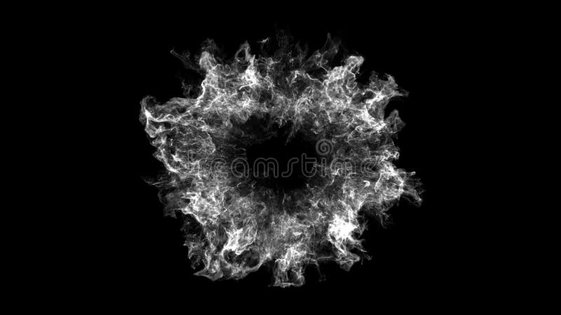 3D Smoke Explosion Shockwave Effect and Divergent Wave Isolated on ...