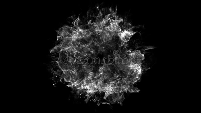 3D Smoke Explosion Shockwave Effect and Divergent Wave Isolated on ...