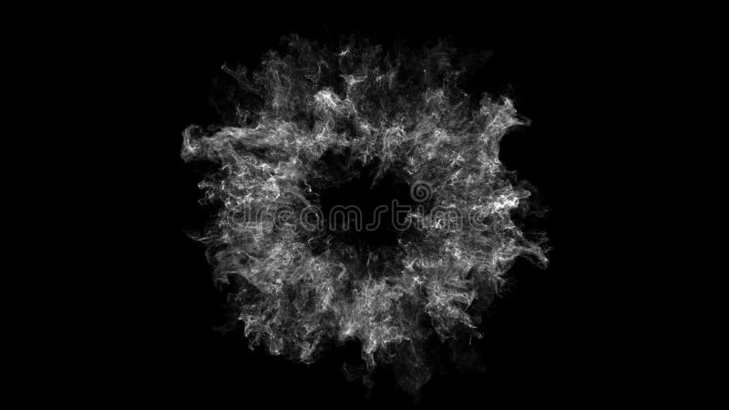 3D Smoke Explosion Shockwave Effect and Divergent Wave Isolated on ...
