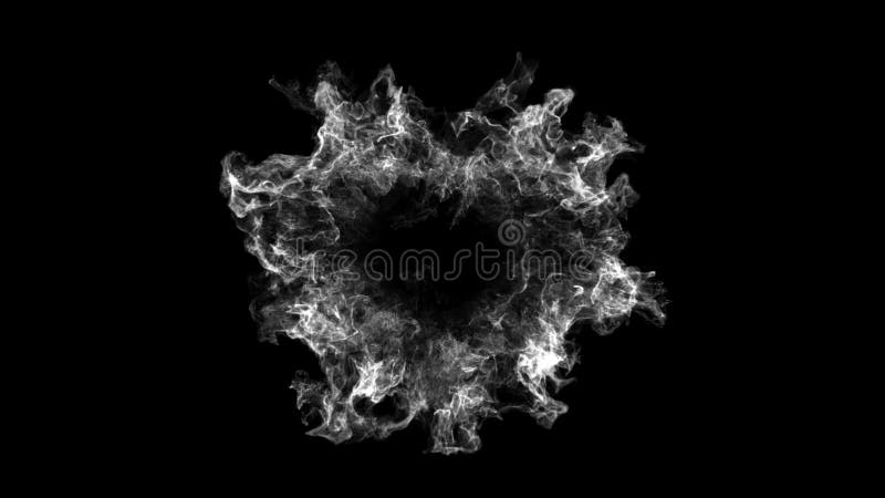 3D Smoke Explosion Shockwave Effect and Divergent Wave Isolated on ...
