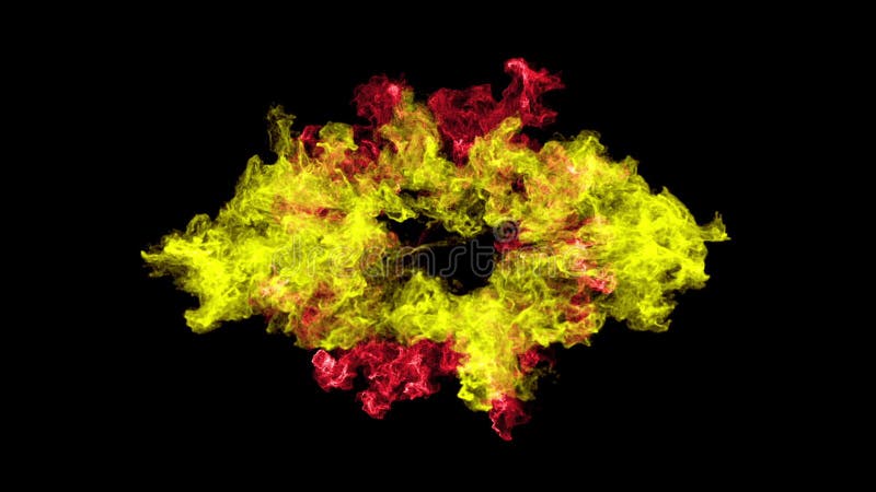 Explosion Shockwave Effect and Divergent Wave Isolated on Black ...