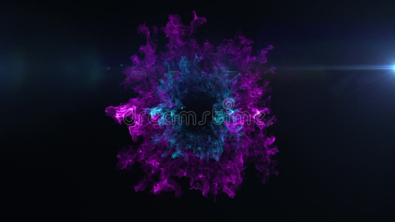 Explosion Shockwave Effect and Divergent Wave Isolated on Black ...