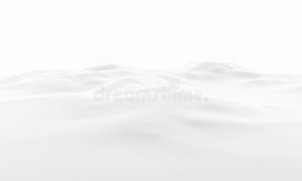 3D Snow Mountain. White Topographic Terrain Stock Illustration ...