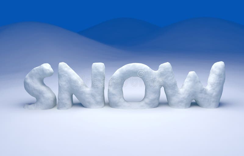 SNOW Text Written on Red Round Stamp Sign Stock Illustration ...