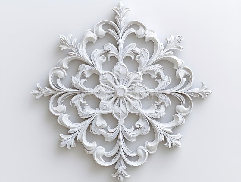 3D Snowflake Character Designed for Smooth Animation. Stock ...