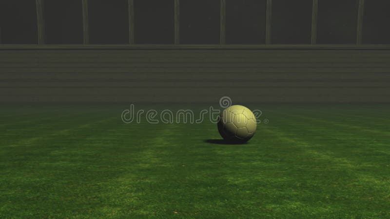 3D Soccer Ball on the Field, 3d Looping Animation. Stock Footage ...