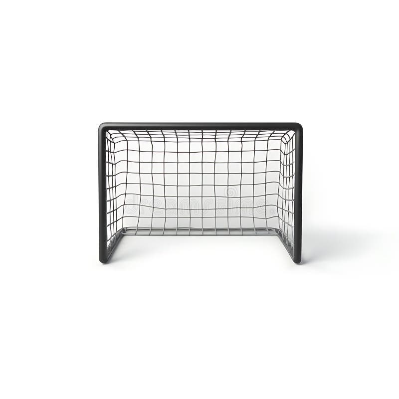 3D Soccer Goal Net with Realistic Shadow Stock Illustration ...