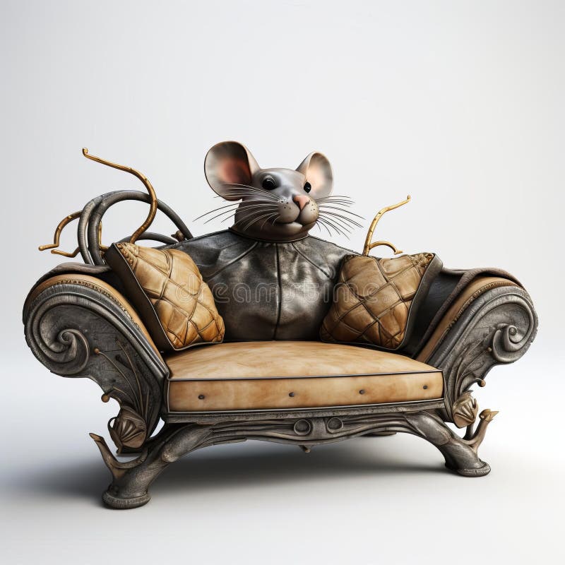 Unique 3d Sofa Design Inspired by a Rat Concept Stock Illustration ...