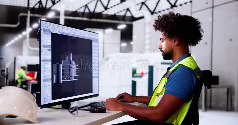 3D Software Engineer Developing Computer Engineering Stock Illustration ...